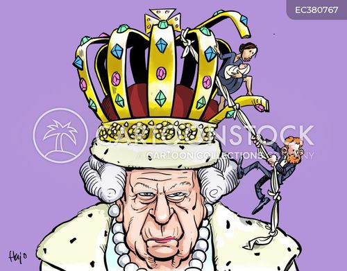 Royal Exit Cartoons and Comics - funny pictures from CartoonStock