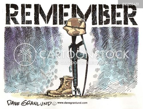 Us Fallen Soldiers Cartoons and Comics - funny pictures from CartoonStock