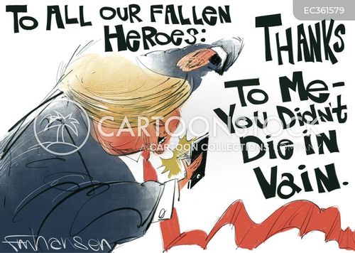 Trump Hero Cartoons and Comics - funny pictures from CartoonStock