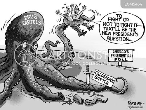 Drug Cartel Wars Cartoons and Comics - funny pictures from CartoonStock