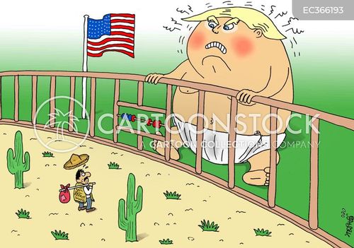 Mexico Wall Cartoons and Comics - funny pictures from CartoonStock