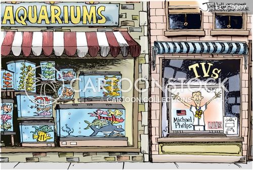Swimming Phenom Cartoons and Comics - funny pictures from CartoonStock