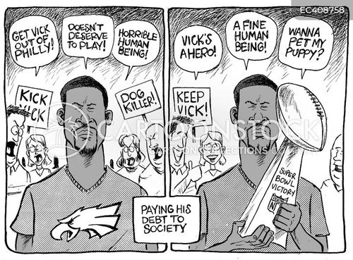 Vick Dog Killer Cartoons and Comics - funny pictures from CartoonStock