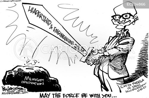 Nadella Cartoons and Comics - funny pictures from CartoonStock
