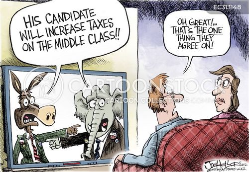 Middle Class Taxes Cartoons and Comics - funny pictures from CartoonStock
