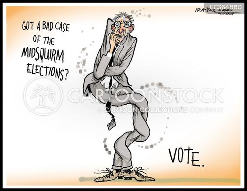 Election Jitters Cartoons and Comics - funny pictures from CartoonStock