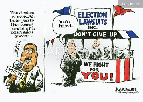 Election Lawsuits Cartoons and Comics - funny pictures from CartoonStock