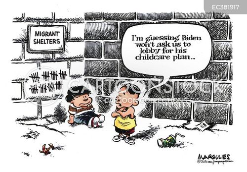 Migrant Shelters Cartoons and Comics - funny pictures from CartoonStock
