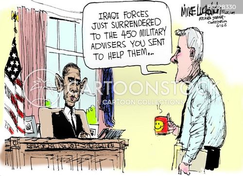 Military Surrender Cartoons and Comics - funny pictures from CartoonStock