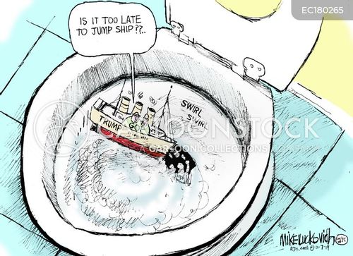 Jumping Ship Cartoons and Comics - funny pictures from CartoonStock