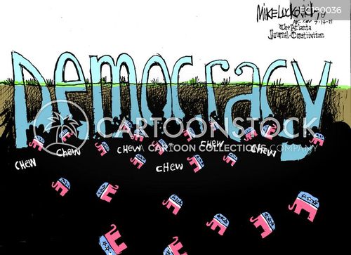 Eaten Democracy Cartoons and Comics - funny pictures from CartoonStock