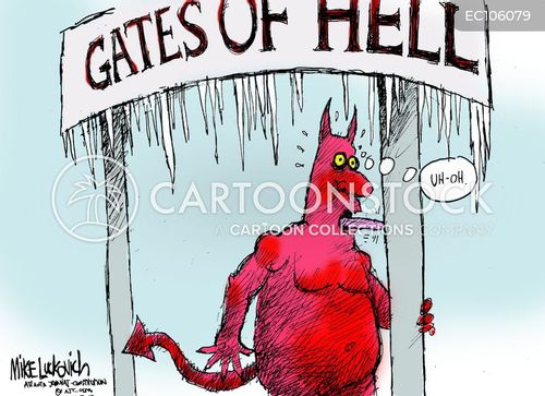 Snow Devil Cartoons and Comics - funny pictures from CartoonStock