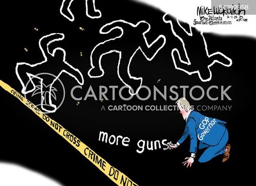 Firearm Statistics Cartoons and Comics - funny pictures from CartoonStock