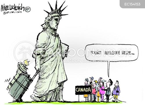 Canadian Immigration Cartoons and Comics - funny pictures from CartoonStock