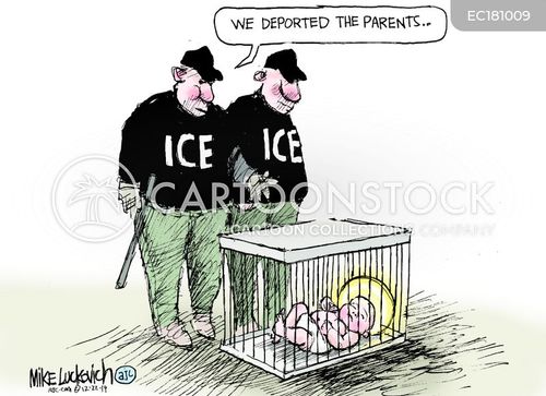 Deporting Migrants Cartoons and Comics - funny pictures from CartoonStock
