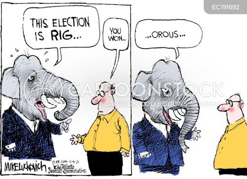 Rigging Accusations Cartoons and Comics - funny pictures from CartoonStock