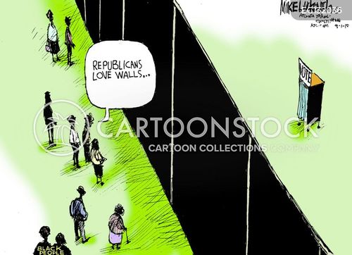 Gop On Fence Cartoons and Comics - funny pictures from CartoonStock