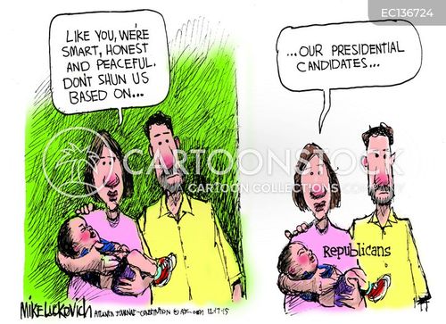 Candidates' Families Cartoons and Comics - funny pictures from CartoonStock