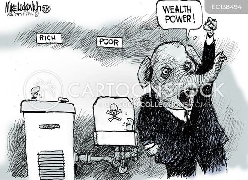 Wealth Power Cartoons and Comics - funny pictures from CartoonStock