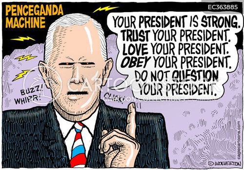 Pence Administration Cartoons and Comics - funny pictures from CartoonStock