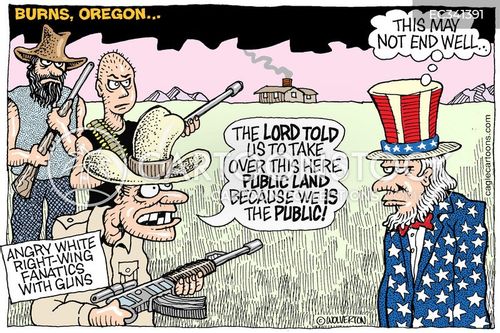 Armed Standoff Cartoons and Comics - funny pictures from CartoonStock