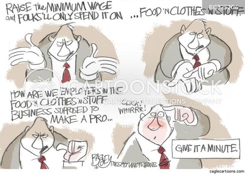 Low-wage Jobs Cartoons and Comics - funny pictures from CartoonStock