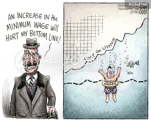 Federal Minimum Wage Cartoons and Comics - funny pictures from CartoonStock