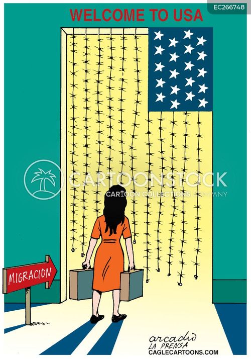 Inmigrantes Cartoons and Comics - funny pictures from CartoonStock