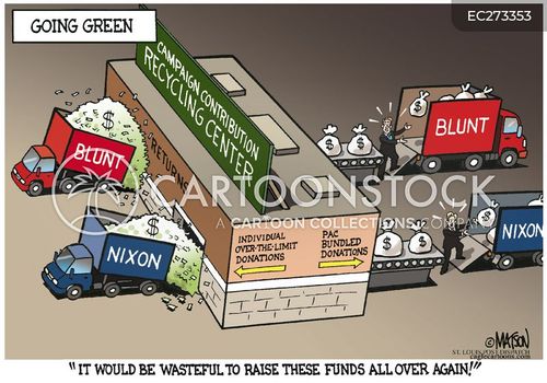 Donation Limits Cartoons and Comics - funny pictures from CartoonStock