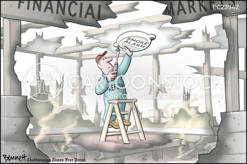 Economic Alarm Cartoons and Comics - funny pictures from CartoonStock