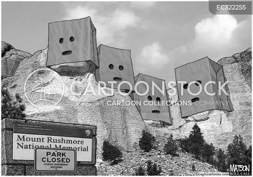 Mount Rushmore Cartoons and Comics - funny pictures from CartoonStock