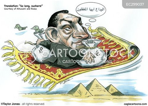 Assad Flees Cartoons and Comics - funny pictures from CartoonStock