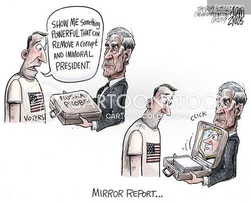 Trump Reflection Cartoons and Comics - funny pictures from CartoonStock