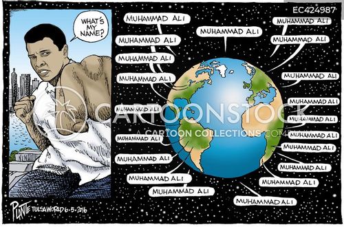 Muhammad Ali Cartoons and Comics - funny pictures from CartoonStock