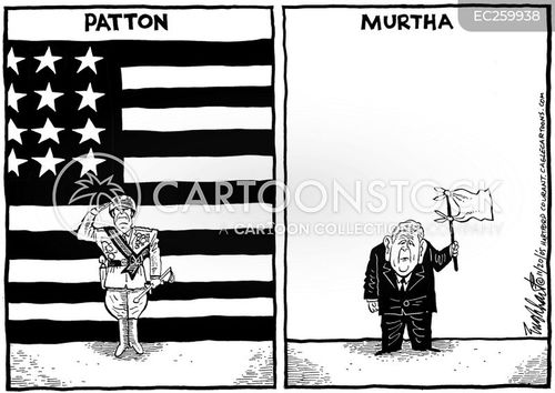 Patton Flag Cartoons and Comics - funny pictures from CartoonStock