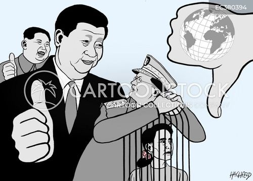 Myanmar Leader Cartoons and Comics - funny pictures from CartoonStock