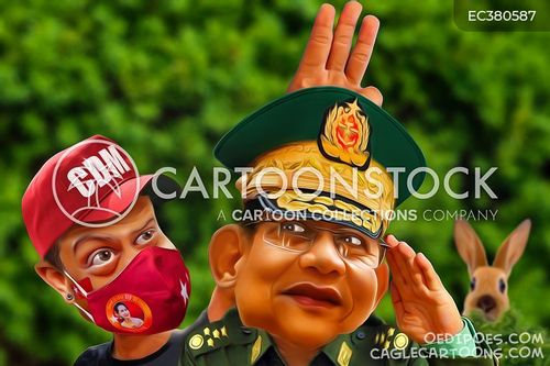 Myanmar Leader Cartoons and Comics - funny pictures from CartoonStock