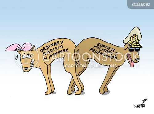 Stuck Together Cartoons and Comics - funny pictures from CartoonStock