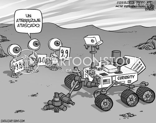 Explorando Marte Cartoons and Comics - funny pictures from CartoonStock