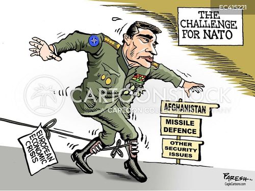 Nato Dilemma Cartoons and Comics - funny pictures from CartoonStock