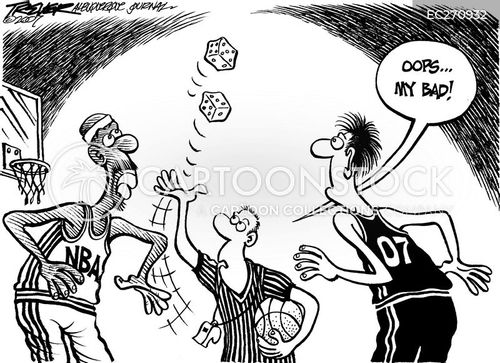 Basketball Rules Cartoons and Comics - funny pictures from CartoonStock