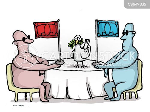 Discussion Table Cartoons and Comics - funny pictures from CartoonStock