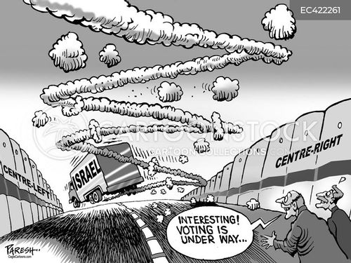 Voting In Israel Cartoons and Comics - funny pictures from CartoonStock