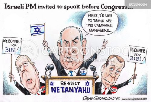 Netanyahu-speech Cartoons and Comics - funny pictures from CartoonStock