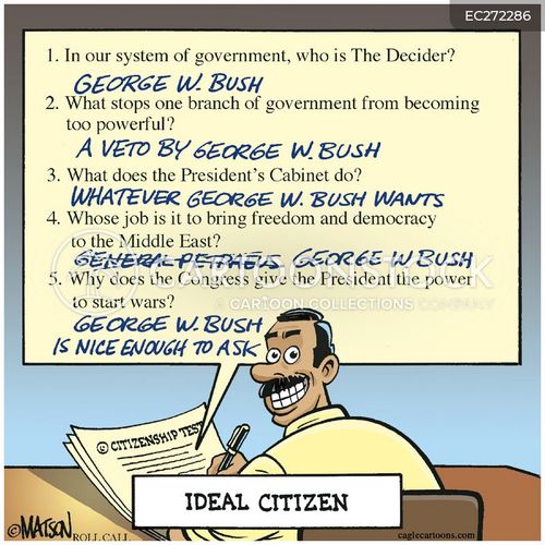 New Citizenship Test Cartoons and Comics - funny pictures from CartoonStock