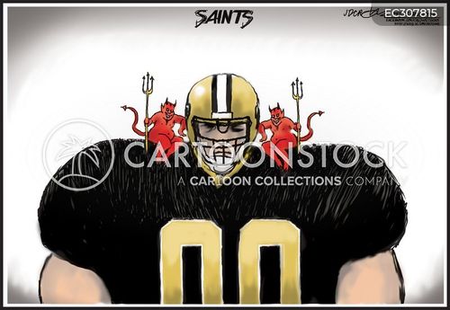 Saints Football Cartoons and Comics - funny pictures from CartoonStock