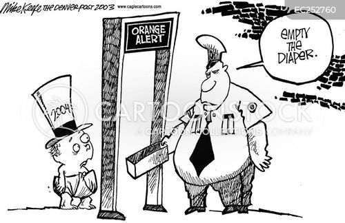 Orange Alert Cartoons and Comics - funny pictures from CartoonStock