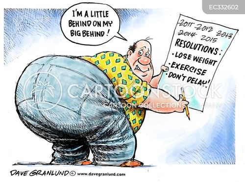 Unkept Resolutions Cartoons and Comics - funny pictures from CartoonStock