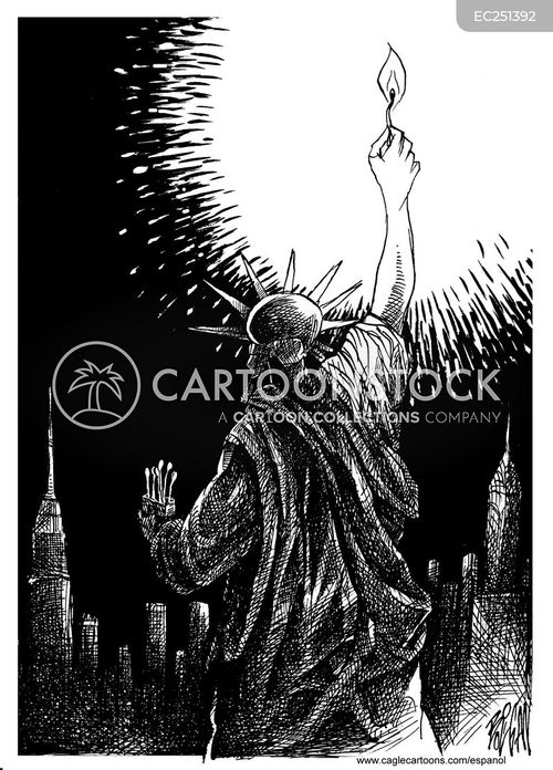Estatua De Libertad Cartoons and Comics - funny pictures from CartoonStock