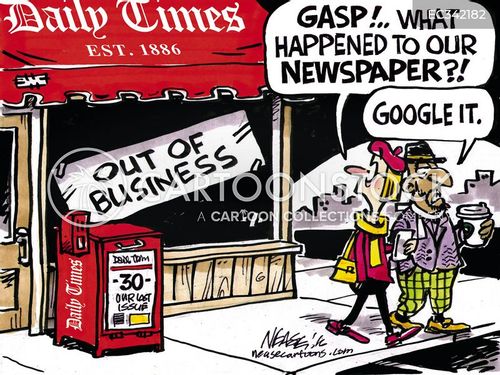 Newspaper Business Cartoons and Comics - funny pictures from CartoonStock